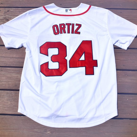 Red Sox | Shirts | David Ortiz Big Papi Boston Red Sox White Home ...